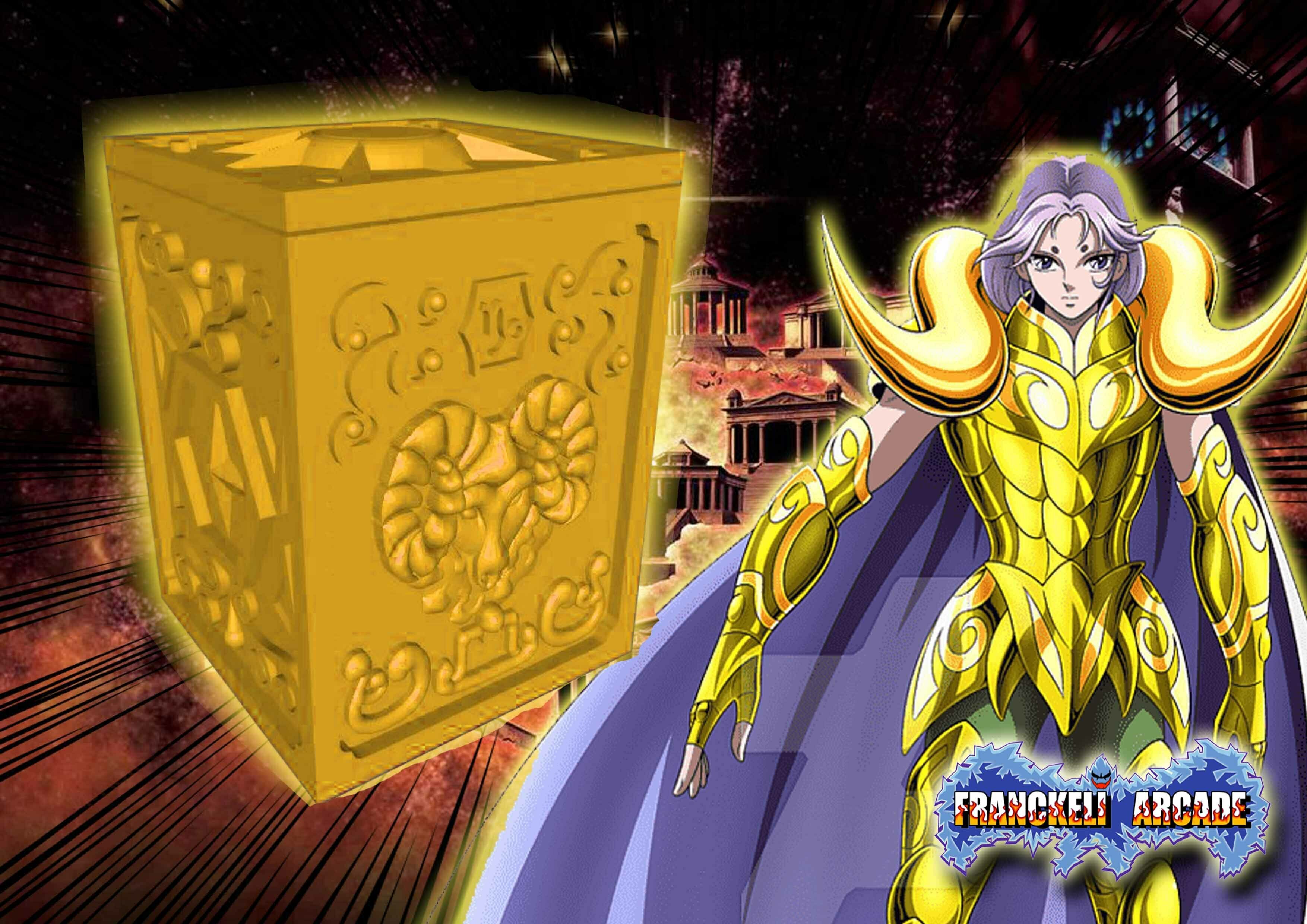 Free STL file saint seiya aries box V2・3D print object to download・Cults