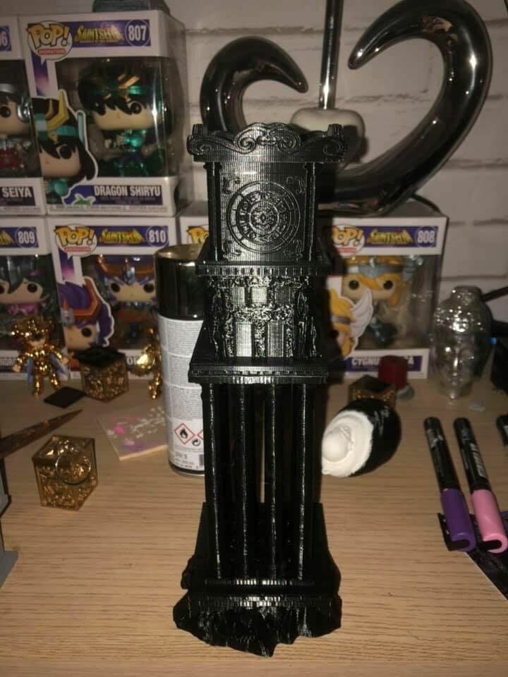 Archivo STL gratuito saint seiya torre reloj santuario 🎲・Design para ...