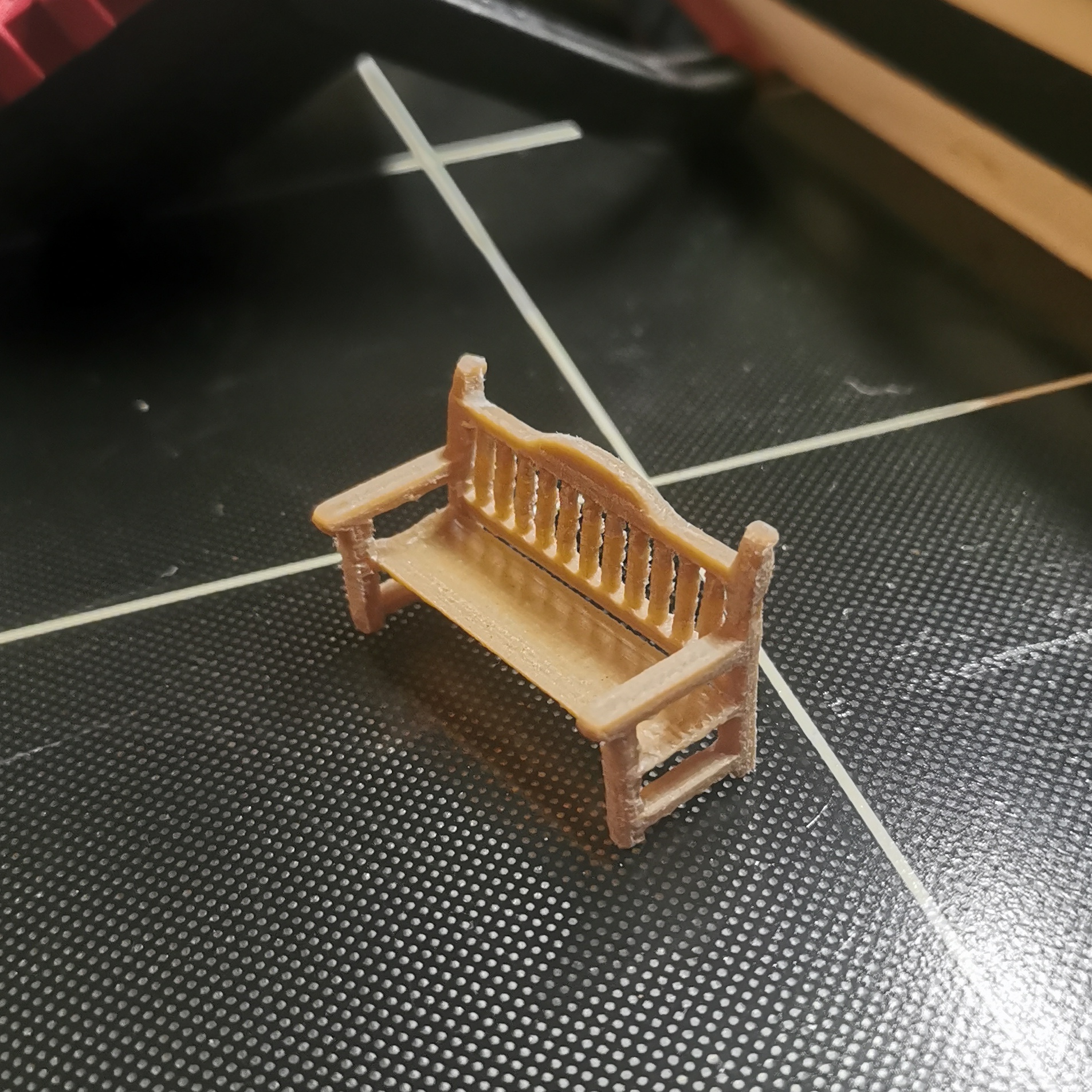 STL file miniature bench・3D printing design to download・Cults