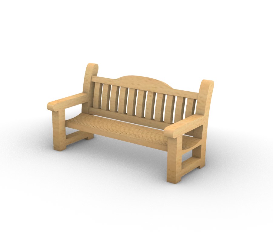 STL file miniature bench・3D printing design to download・Cults