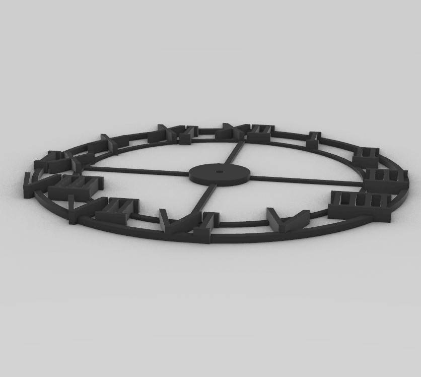 STL file Large Clock with Roman Numerals・3D printer model to download・Cults