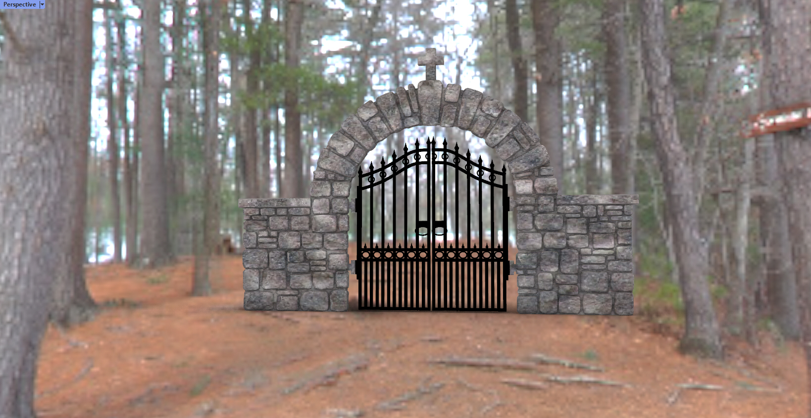 STL file gates of the cemetery・3D printing template to download・Cults
