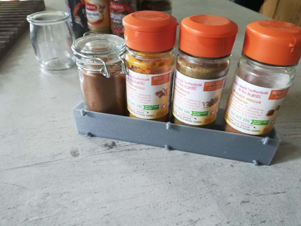 Free STL file Spices rack for pegboard / Spices rack for pegboard・3D ...