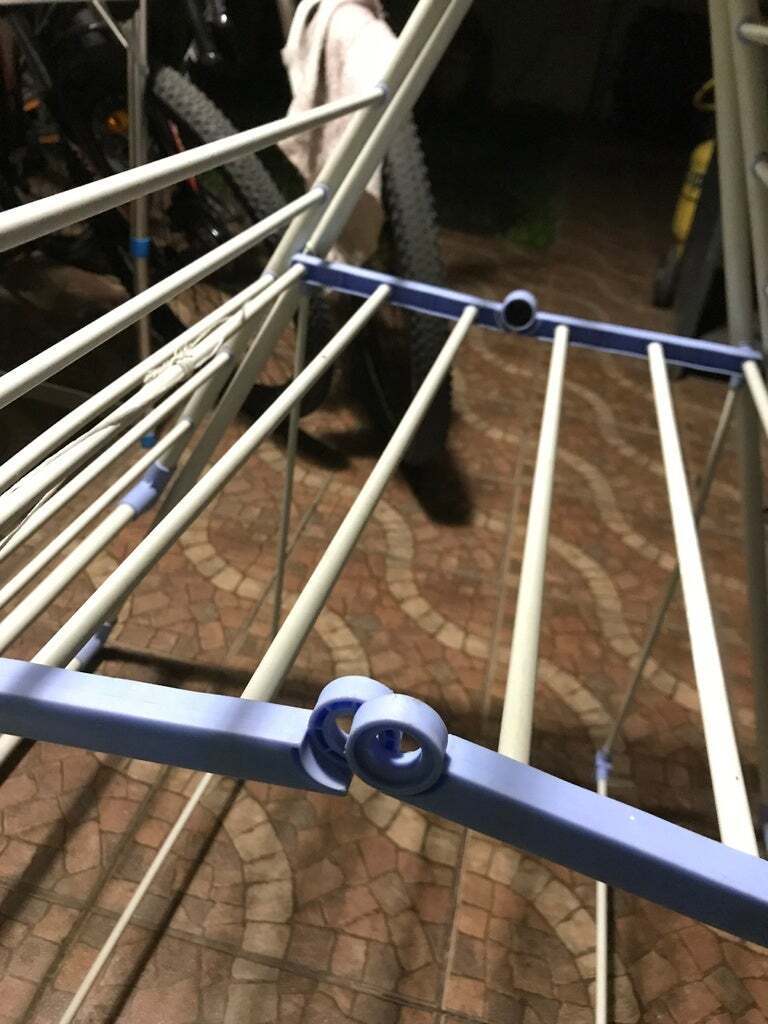 Бесплатный STL файл Junction foldable clothes drying Rack 🏠・3D-печать ...
