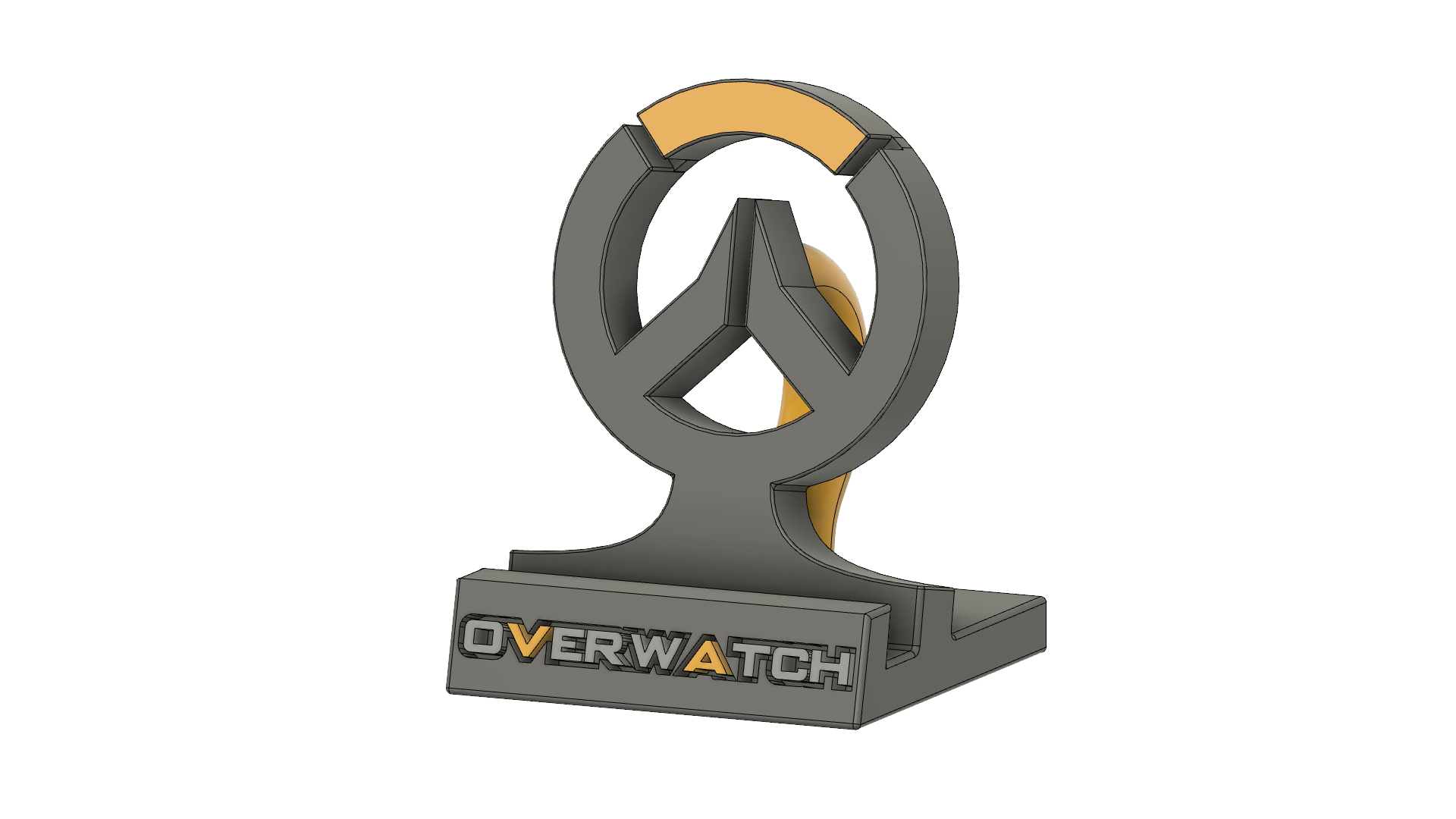 STL file Overwatch Stand / Holder Phone o Tablet・3D printable design to ...