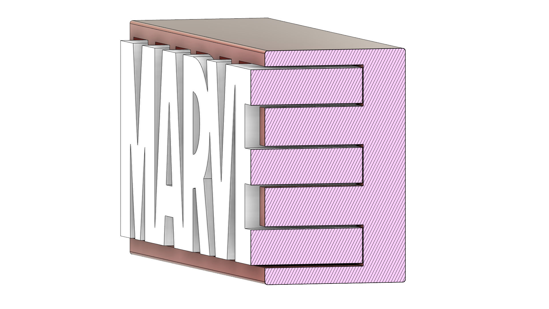 STL file Logo Marvel Two Version Avaiable・3D printing idea to download ...