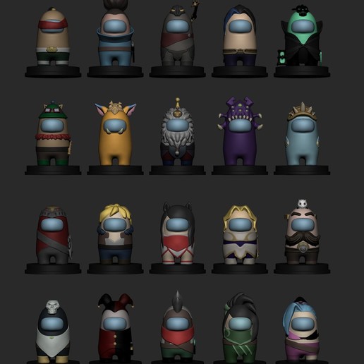 Download STL file Among us- League of Legends pack • Model to 3D print ...