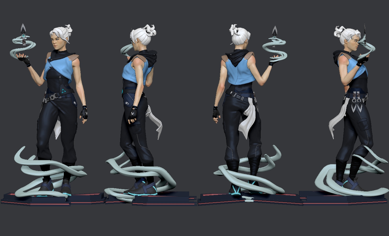 3D file Jett-Valorant fan art・3D printer model to download・Cults