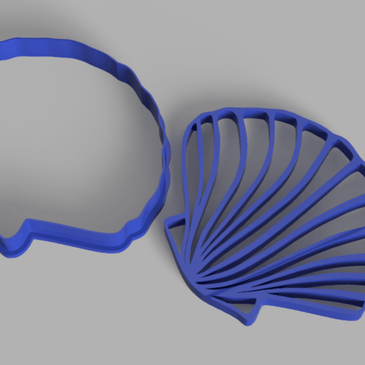 Download STL file sea shell cookie cutter • 3D printing model ・ Cults