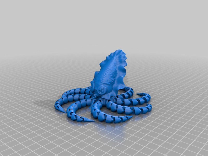 Free STL file Articulated Octopus / Cuttlefish by Onasiis 🐙・3D ...