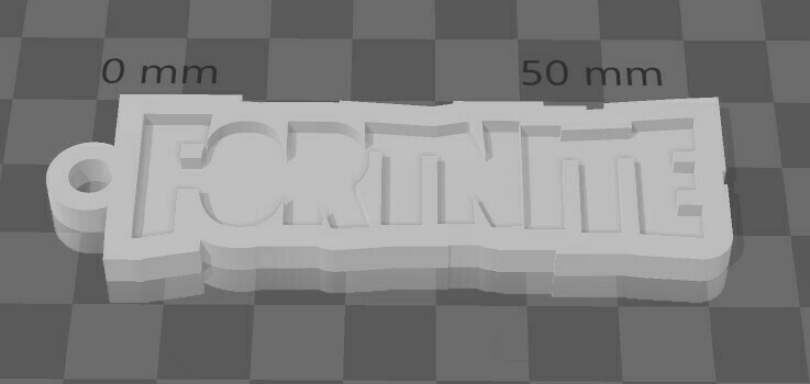 STL file Key ring Fortnite 2 colors 🔑・3D printer design to download・Cults