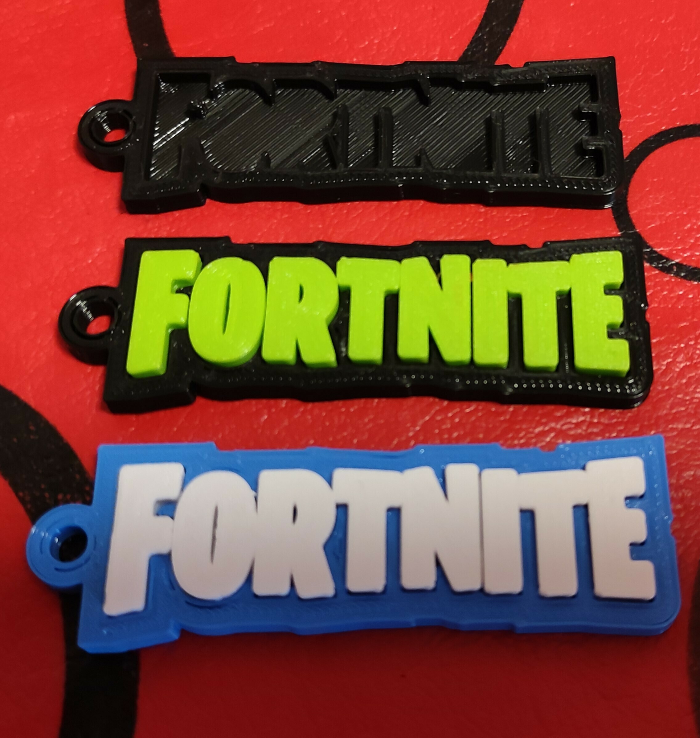 STL file Key ring Fortnite 2 colors 🔑・3D printer design to download・Cults