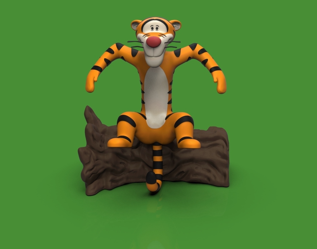 3D file Tigger STL・3D printable model to download・Cults