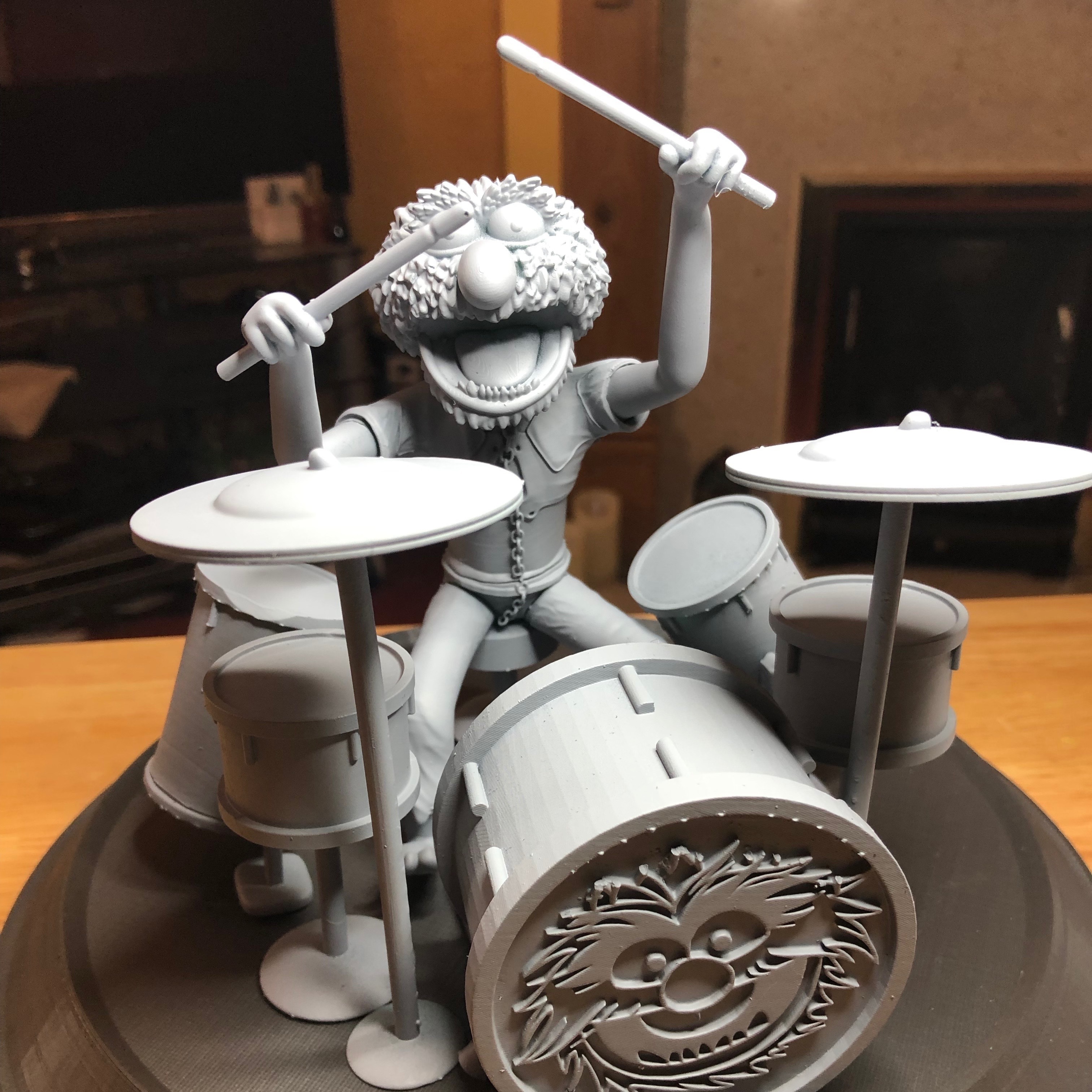 3D file Animal with Drums Muppets STL 👽・3D print design to download・Cults