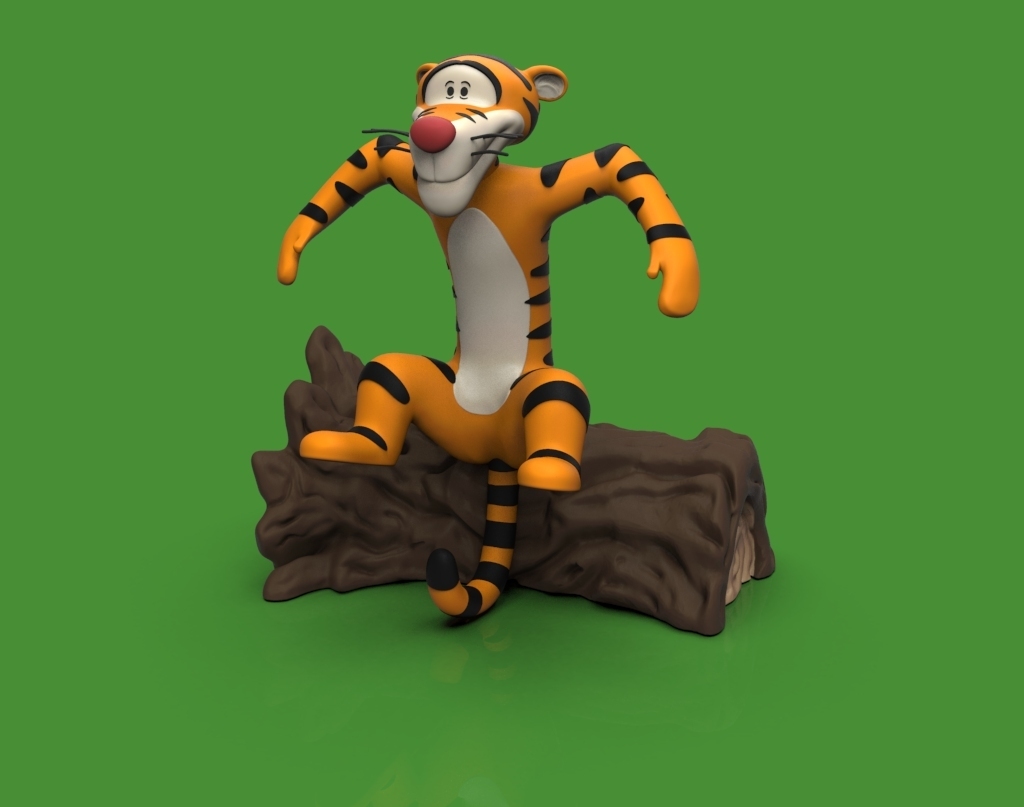 3D file Tigger STL 🐅・3D printable model to download・Cults