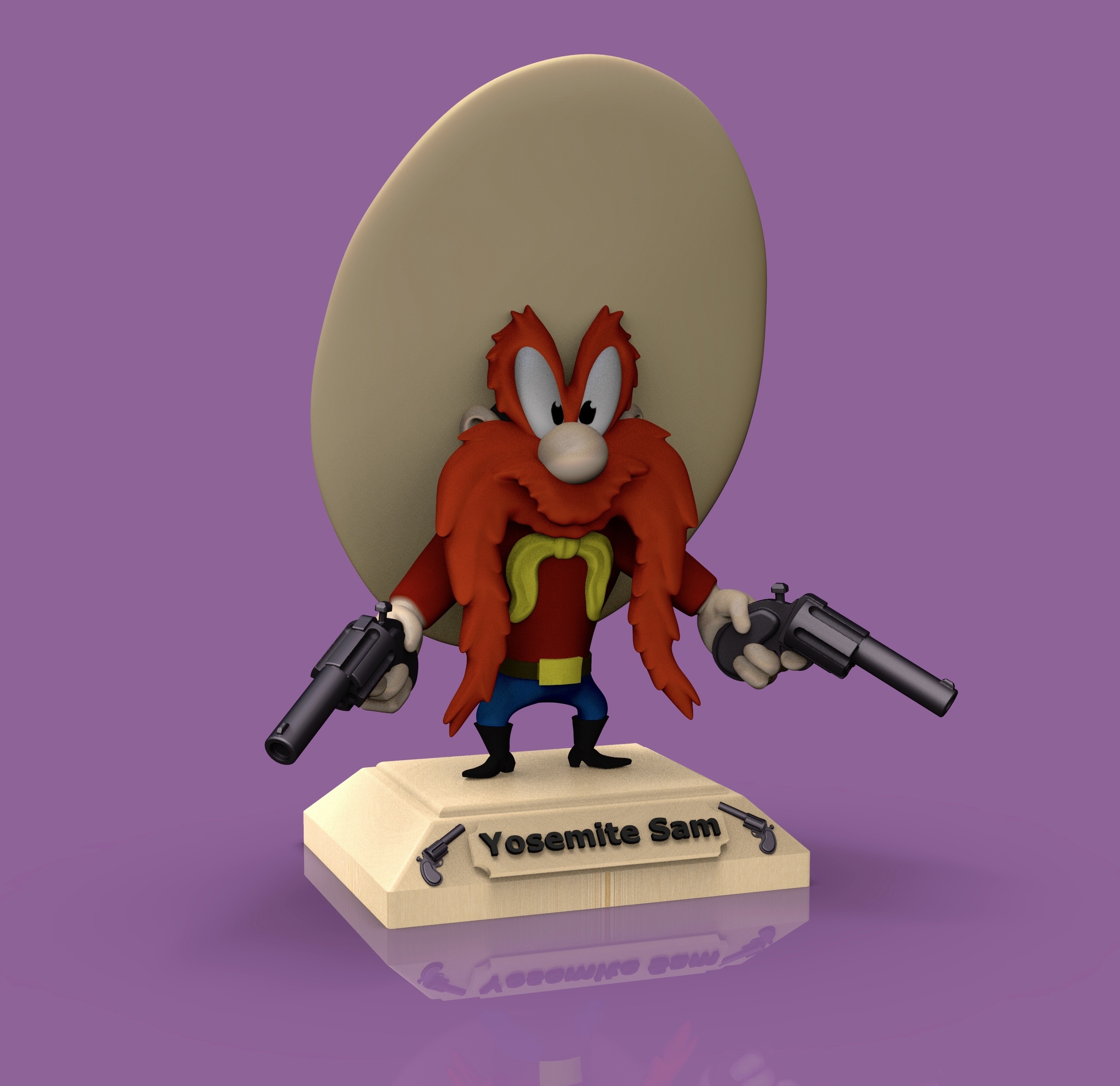 3D file Yosemite Sam STL・3D printer model to download・Cults