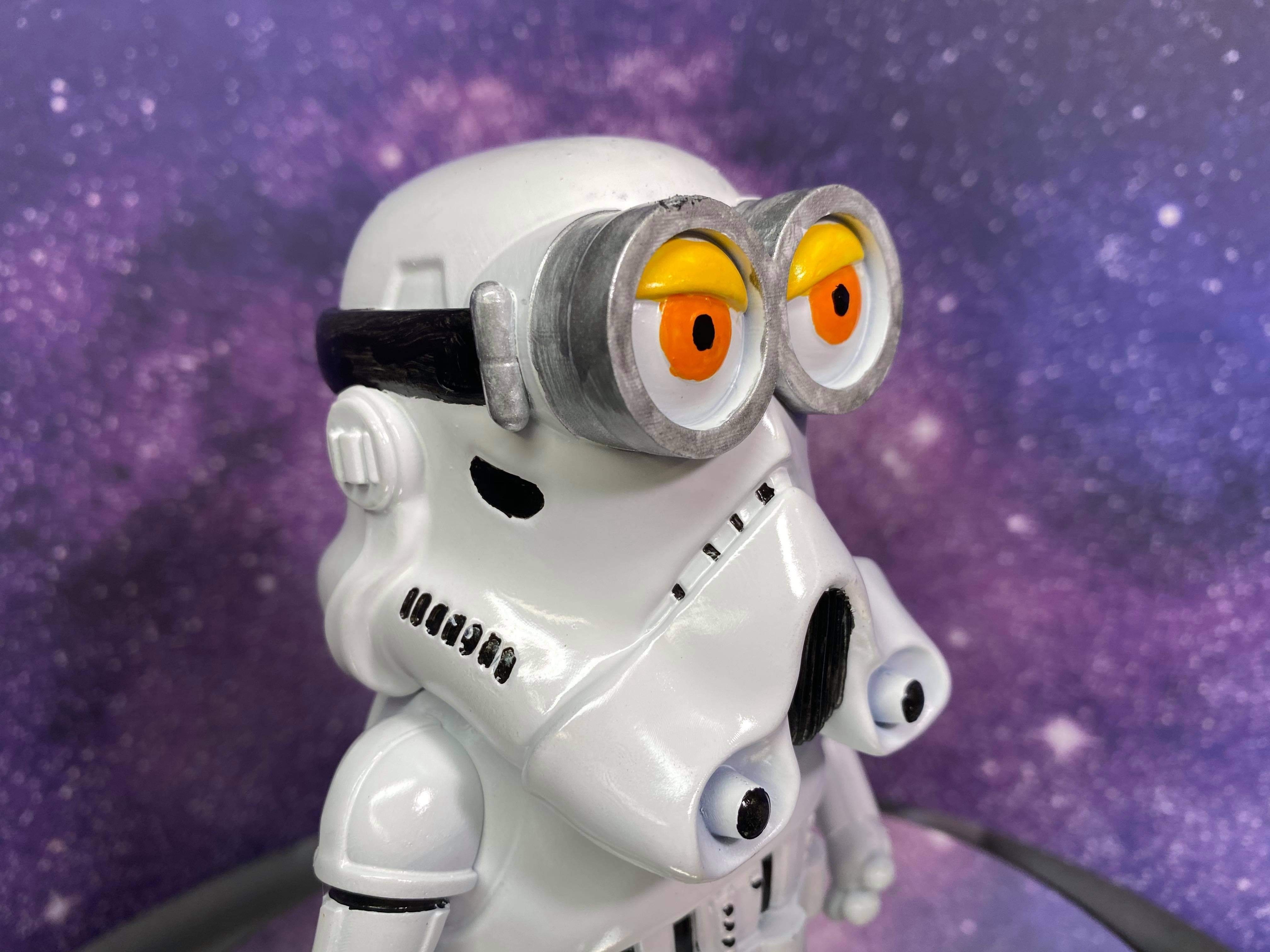 3D file Minion Stormtrooper STL・3D printer design to download・Cults
