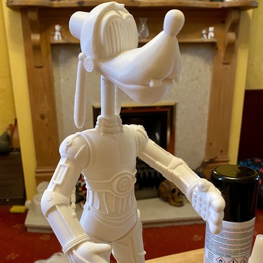 Download 3D printing designs Star Wars Goofy C3PO STL ・ Cults