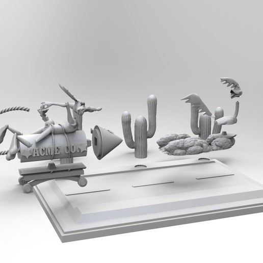 Download STL file Roadrunner Diorama STL • Model to 3D print ・ Cults