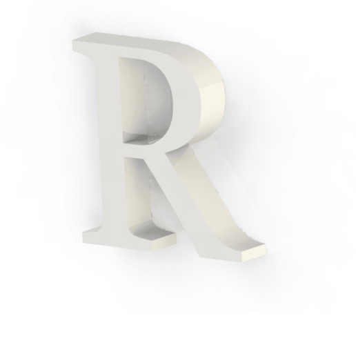 Letter R Design 3d