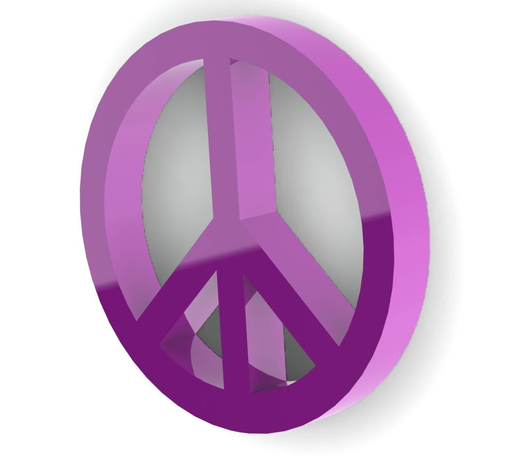 Free STL file Peace symbol・Object to download and to 3D print・Cults