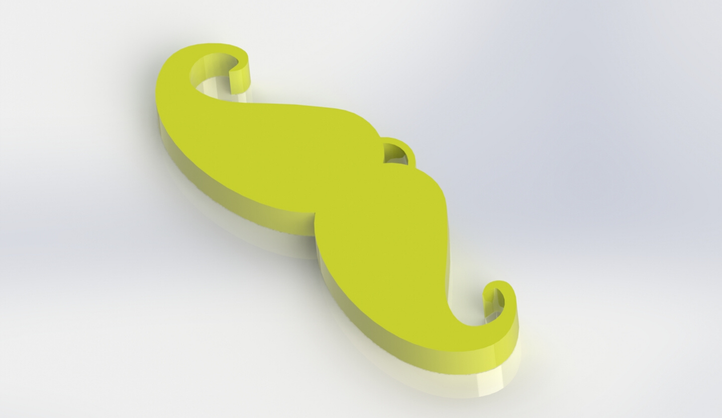 Free STL file Moustache・3D printer design to download・Cults