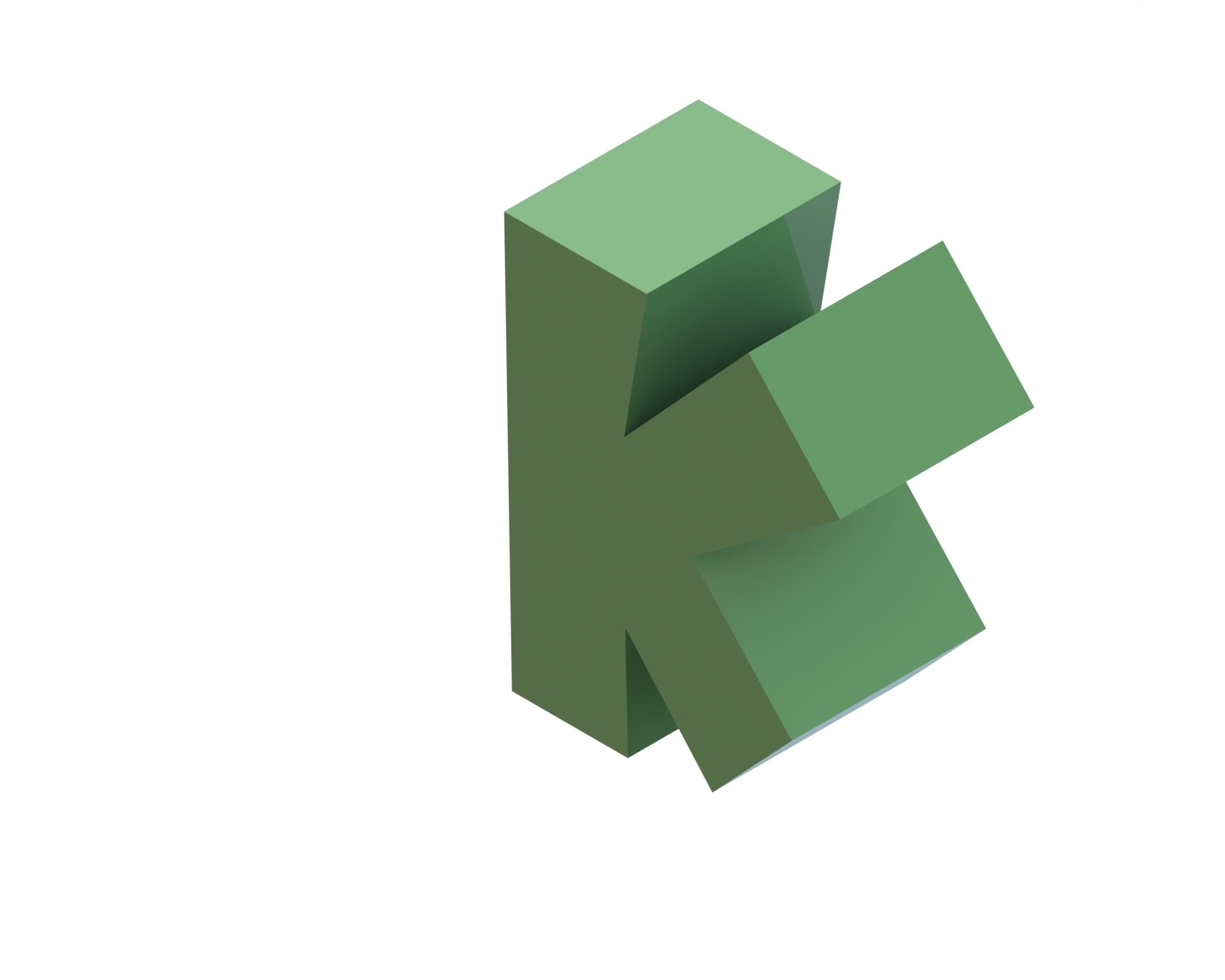 Free STL file Letter K・3D printer model to download・Cults