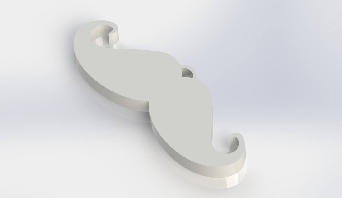 Free STL file Moustache・3D printer design to download・Cults