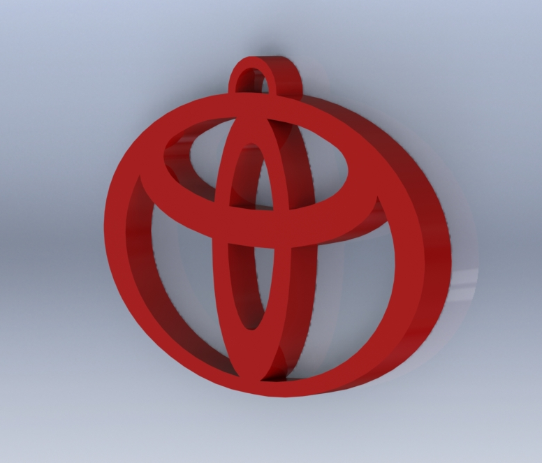 Free STL file Key ring TOYOTA・3D printing model to download・Cults