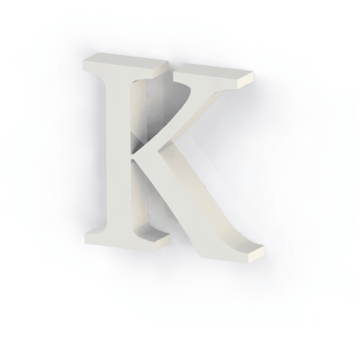 Download STL files Letter K ・ Cults