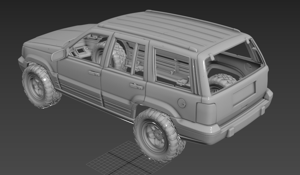 STL file Jeep Grand Cherokee ZJ (rc body 313mm wheelbase) 🎨・3D printer ...