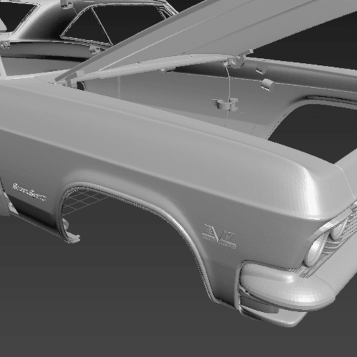 Download STL file Chevrolet Impala 1965 RC Scale body • 3D printer ...