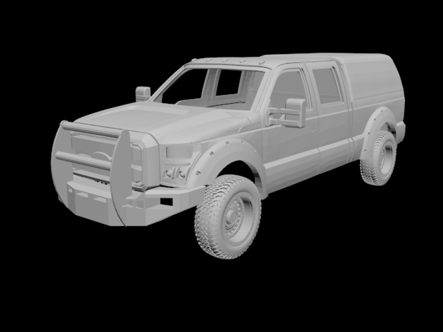 STL file FORD F250 singlecab 1/24 🚙・3D printable model to download・Cults