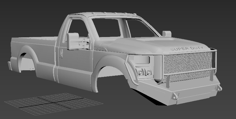 STL file FORD F250 RC BODY 🚙・3D print object to download・Cults