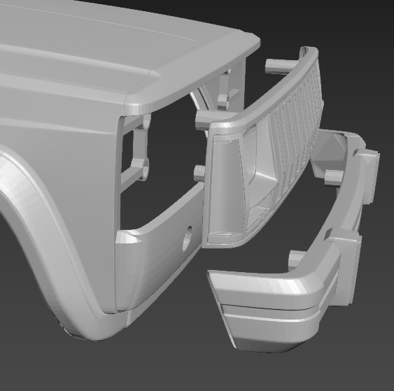 Download STL file Jeep Comanche MJ 1984 (RC BODY) 313 wheelbase • 3D ...