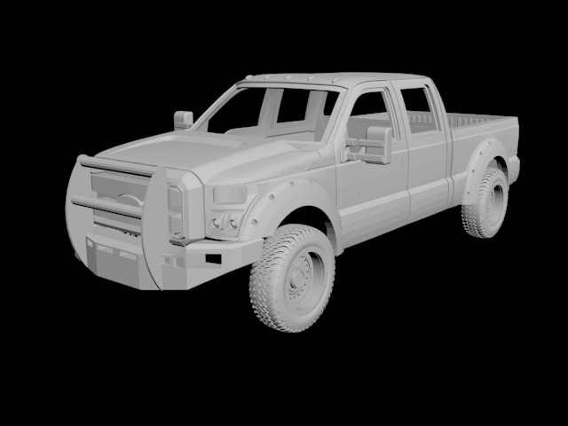 STL file FORD F250 singlecab 1/24 🚙・3D printable model to download・Cults