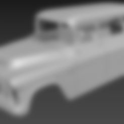 Download STL file Chevrolet SUBURBAN'55 313/324mm wheelbase(RC BODY ...