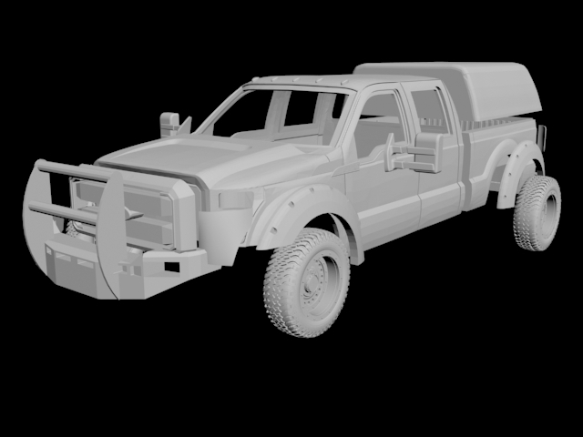 STL file FORD F250 singlecab 1/24 🚙・3D printable model to download・Cults
