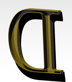3MF file Letter D of the alphabet (NO SUPPORT)・3D print design to ...