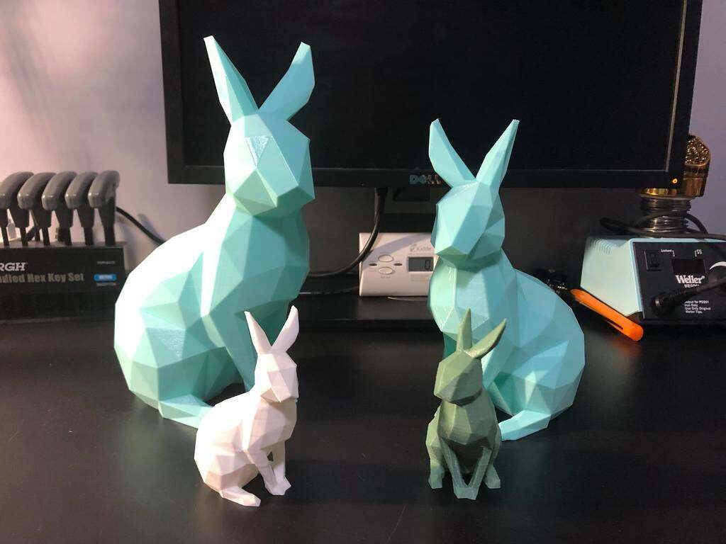 Free STL file Low Poly Easter Bunny・3D printing design to download・Cults