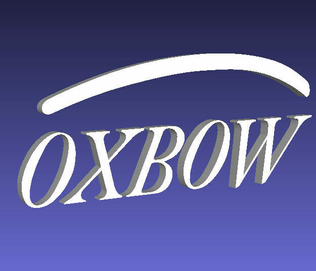 Файл OBJ logo oxbow ecriture・Модель 3D-принтера для загрузки・Cults