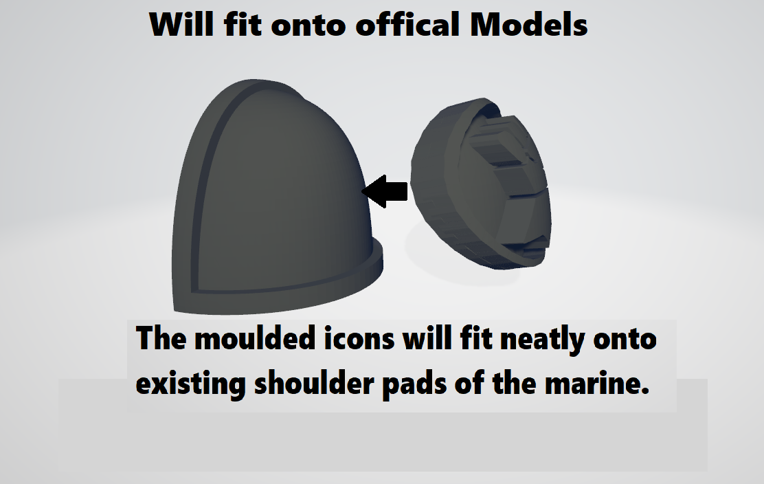 STL file Brazen Consuls Space Marine Icon Moulded 'Hard Transfer'・3D ...