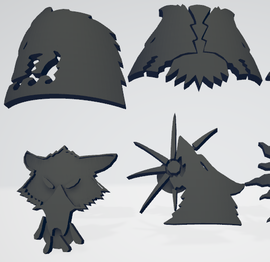 STL file Space Wolves Great Companies Icons Hard Transfers 🛰・3D ...