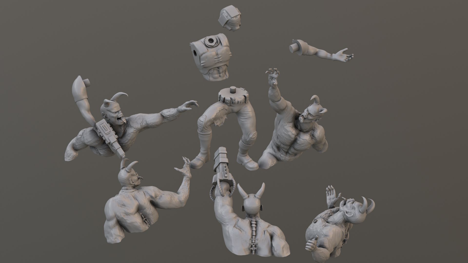 3D file Doom Classic Cover Diorama Printable 🫡・3D printable model to ...