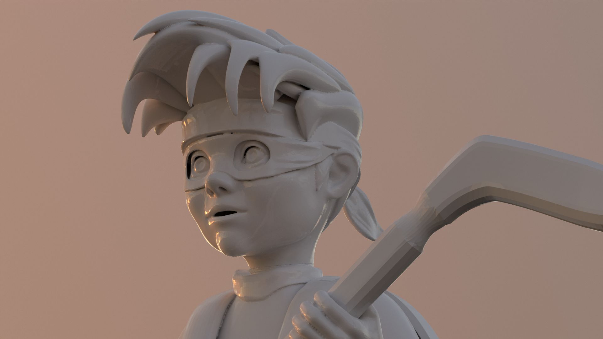 Файл 3D Зак - TMNT телесериал 1987 года・Шаблон для загрузки и 3D-печати ...