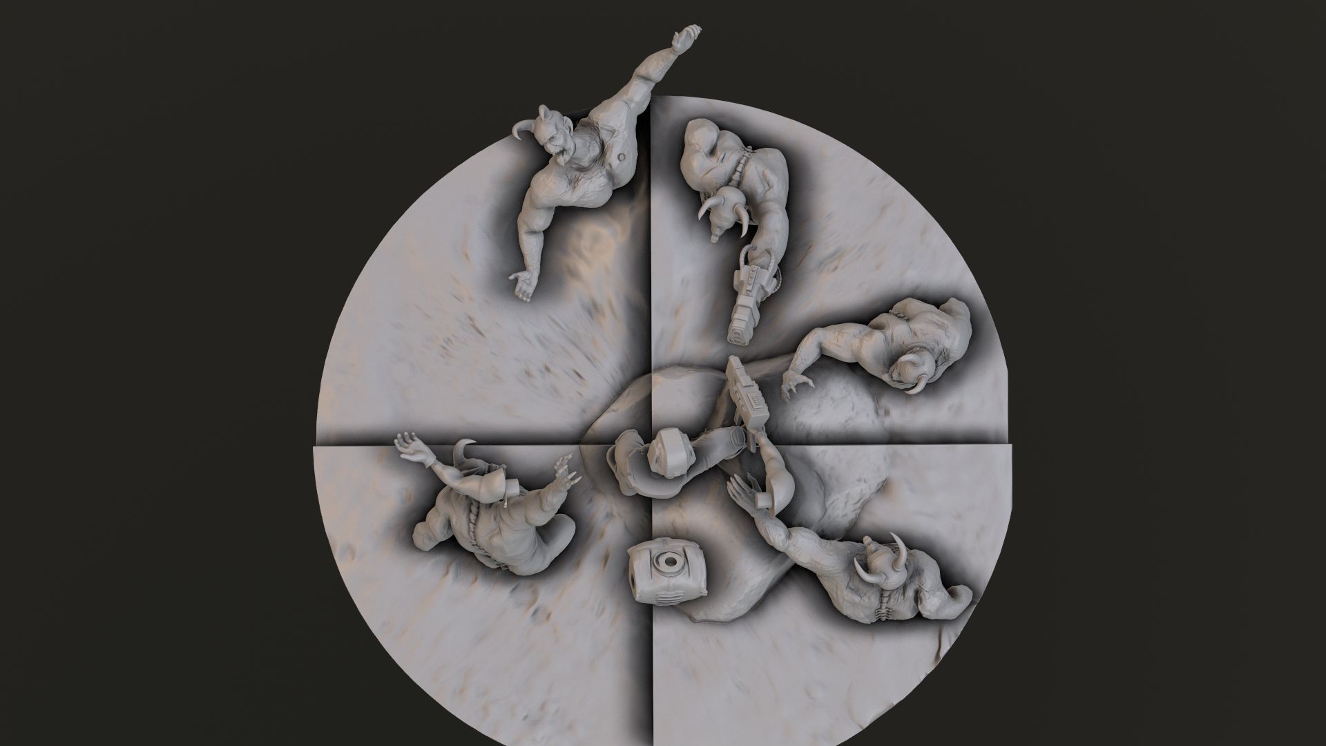 3D file Doom Classic Cover Diorama Printable 🫡・3D printable model to ...