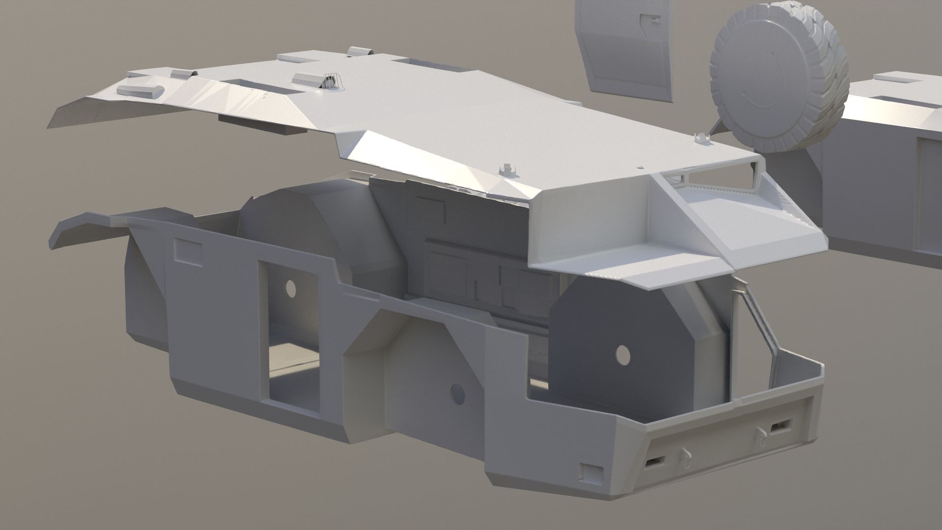 Fichier 3D Aliens APC - Véhicule blindé de transport de troupes M577 📽️ ...