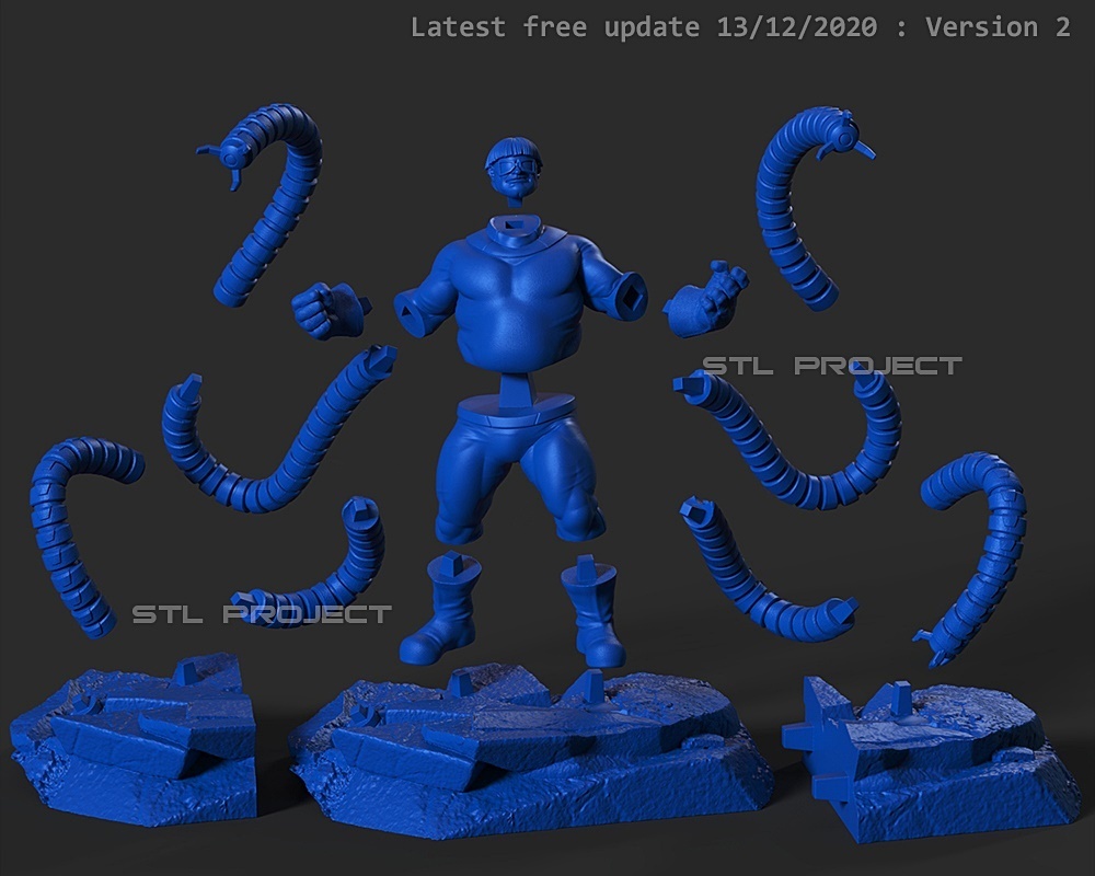 3D file Doctor Octopus - Fan Art・3D printing model to download・Cults