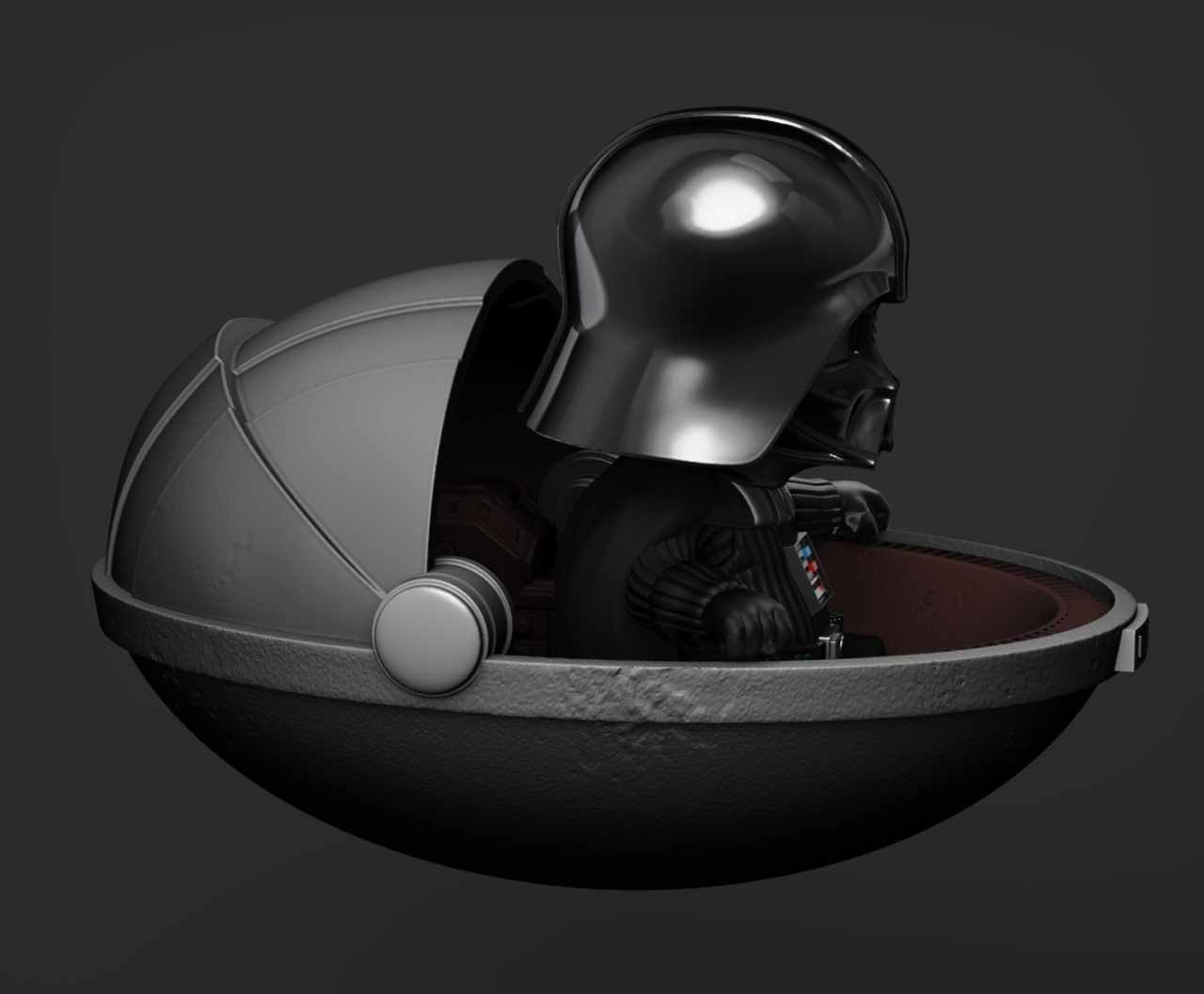 3D file Baby Vader - Fan Art・3D printable model to download・Cults