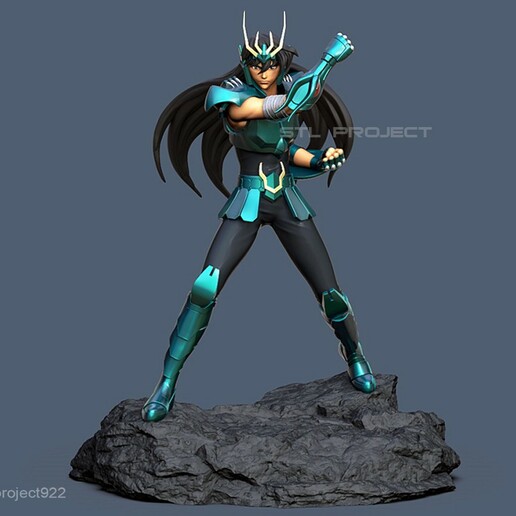 Télécharger fichier STL Dragon Shiryu - Fan Art • Plan pour impression ...